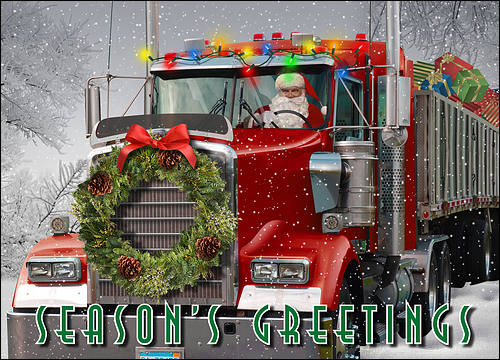 Trucking Christmas Cards - Over 41 Cards to Choose ...